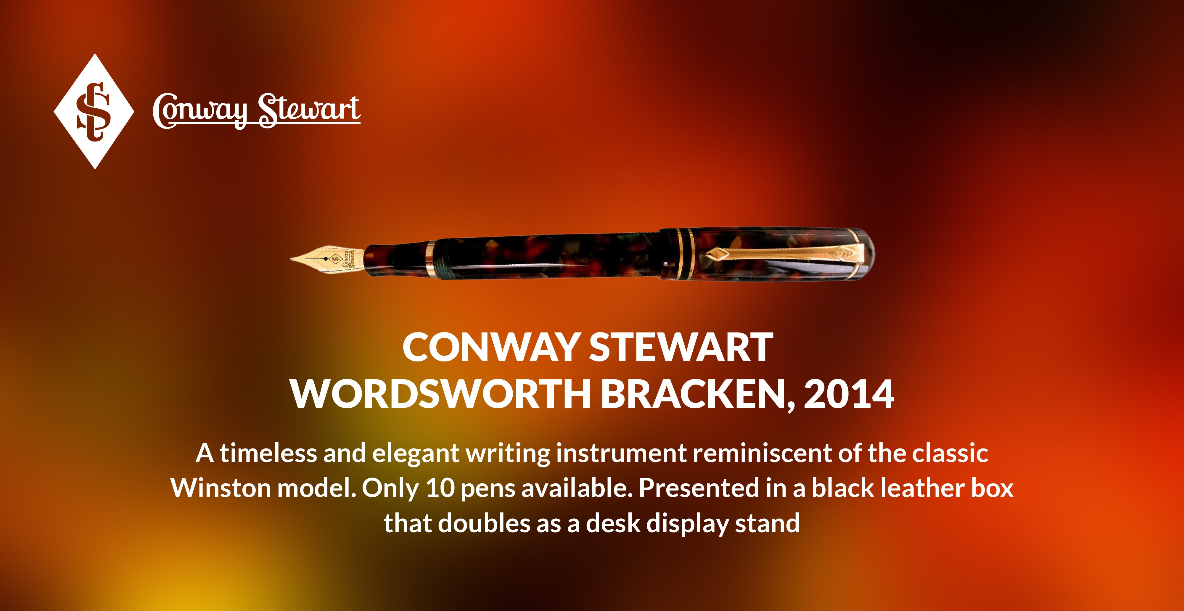 Limited Edition Conway Stewart Wordsworth Bracken Fountain Pens | Conway Stewart
