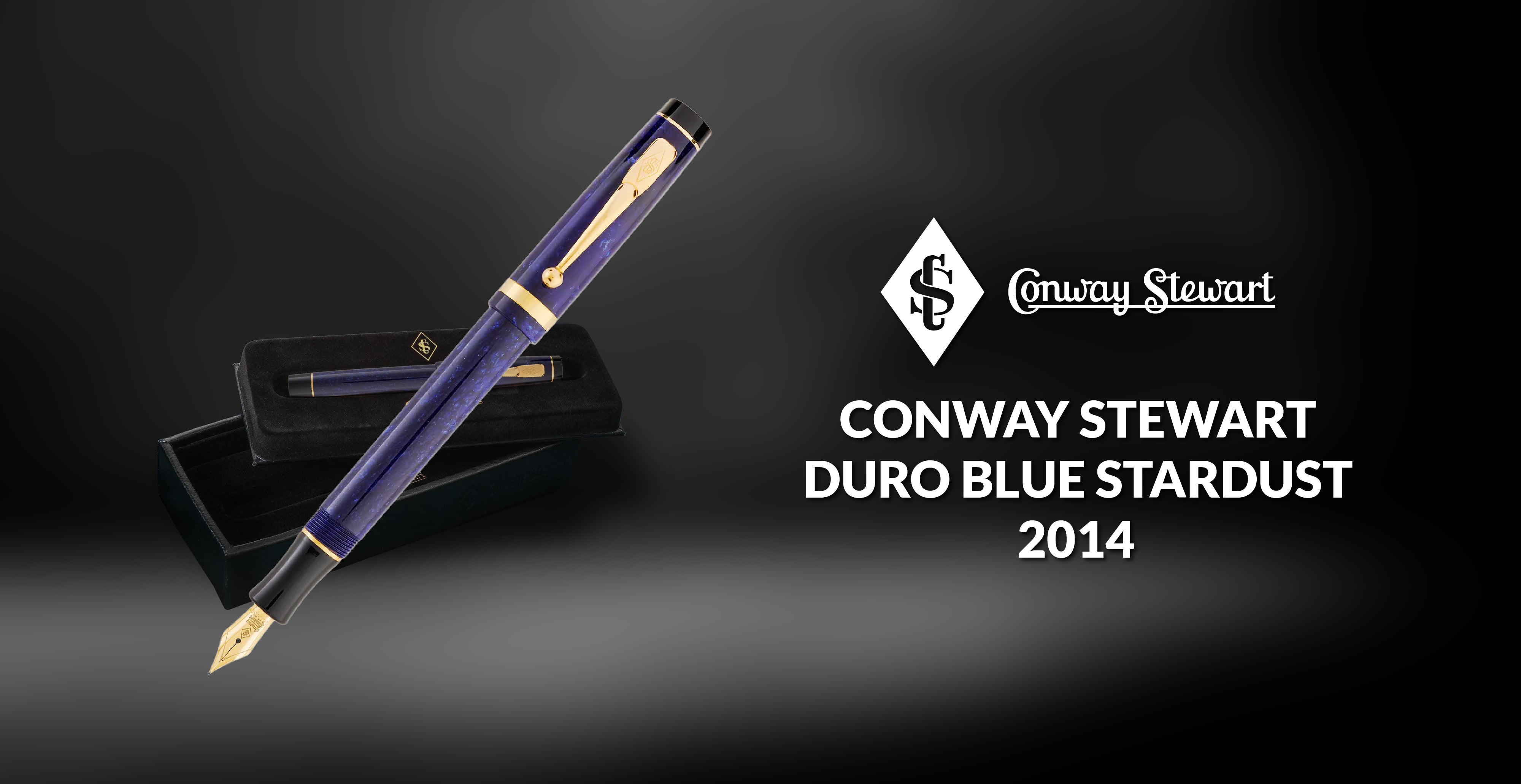 Conway Stewart Duro Blue Stardust - Limited Edition Fountain Pen ...