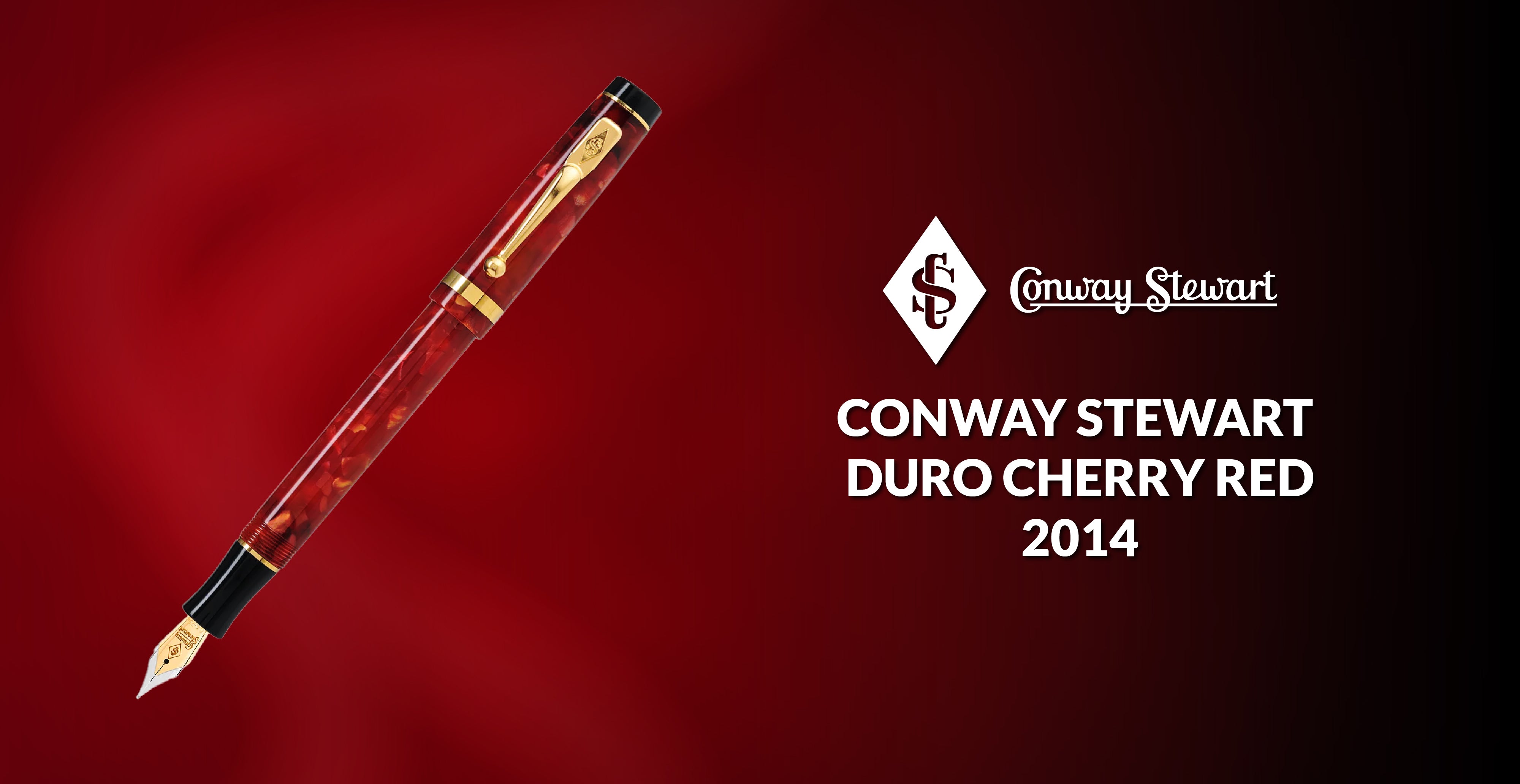 Conway Stewart Duro Cherry Red Fountain Pen - Limited Edition | Conway ...