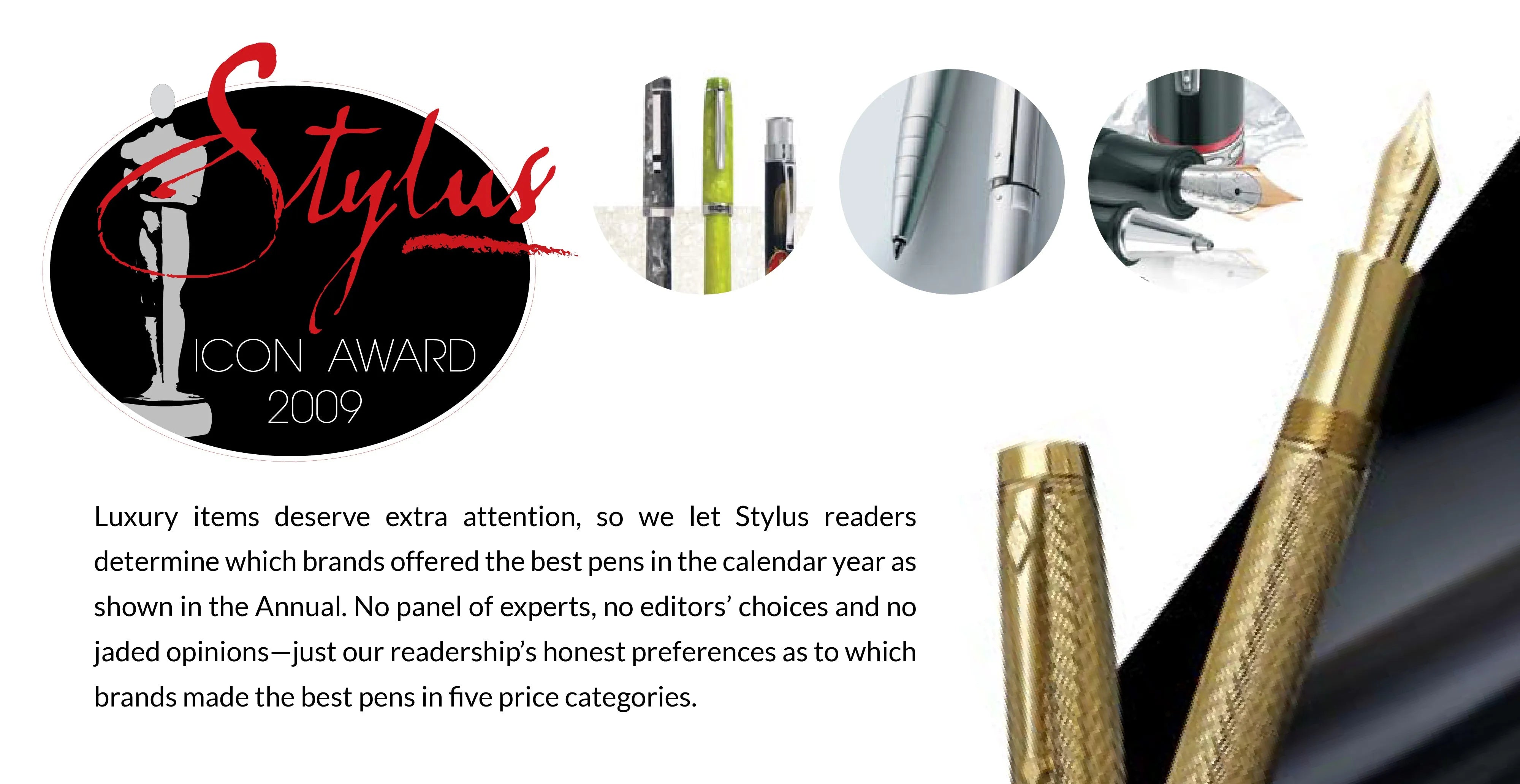 "Conway Stewart Pens: Stylus Annual Icon Awards, 2010"