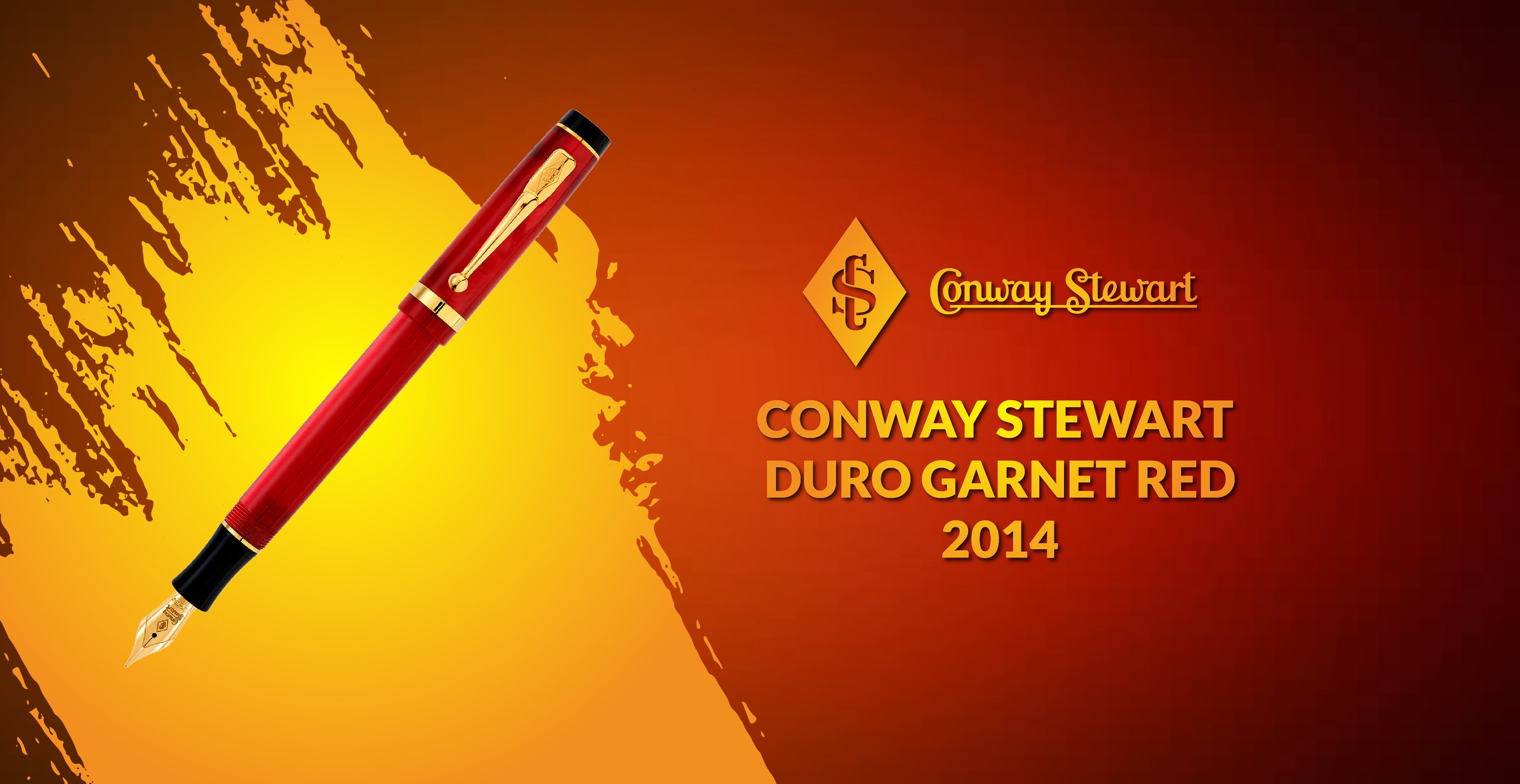 Conway Stewart Duro Garnet Red Limited Edition Fountain Pen | Conway ...