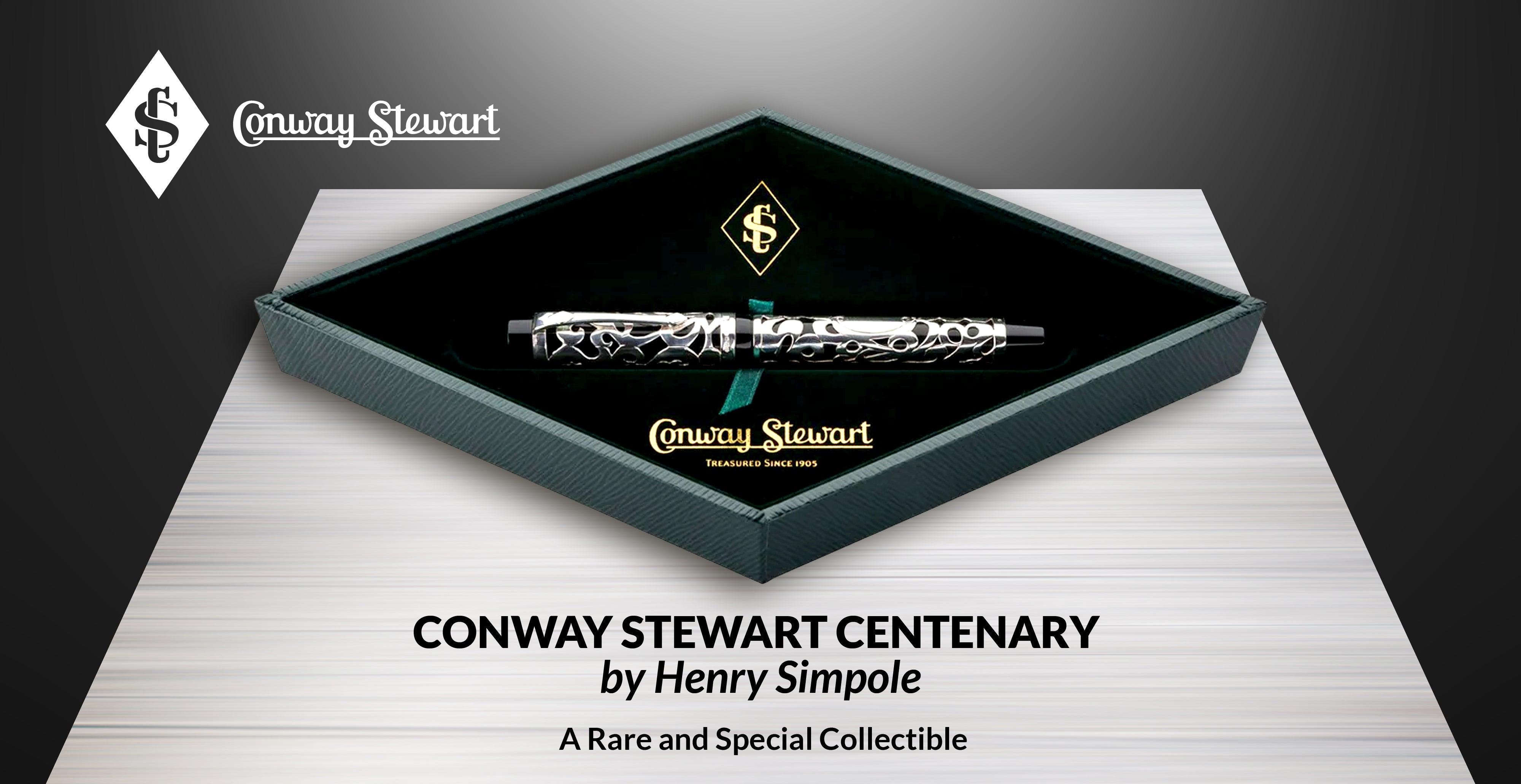 Conway Stewart Centenary by Henry Simpole - Rare Sterling Silver ...