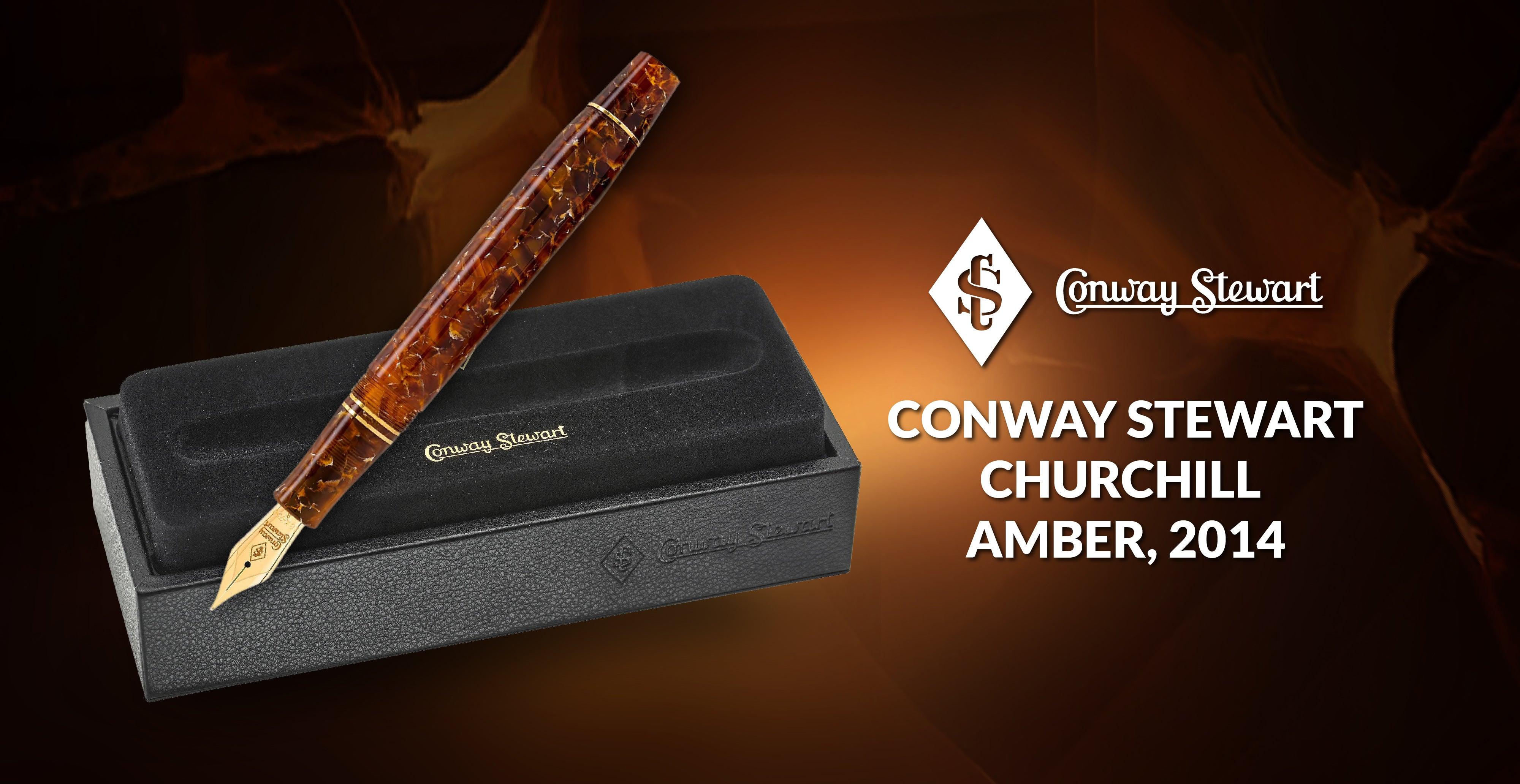 Conway Stewart Churchill Amber - Limited Edition Fountain Pen | Conway Stewart