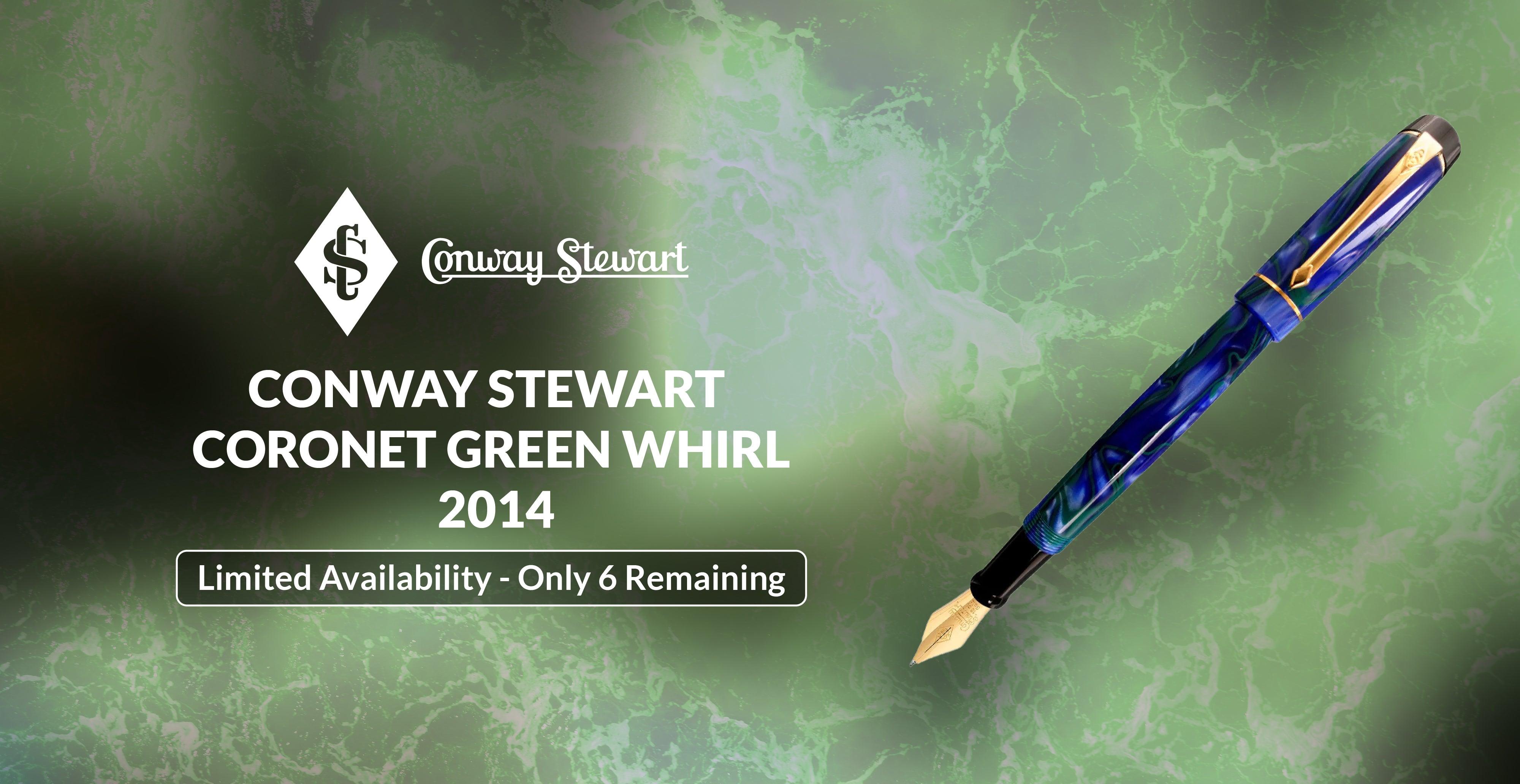 Limited Edition Conway Stewart Coronet Green Whirl Pen - A Must-Have ...