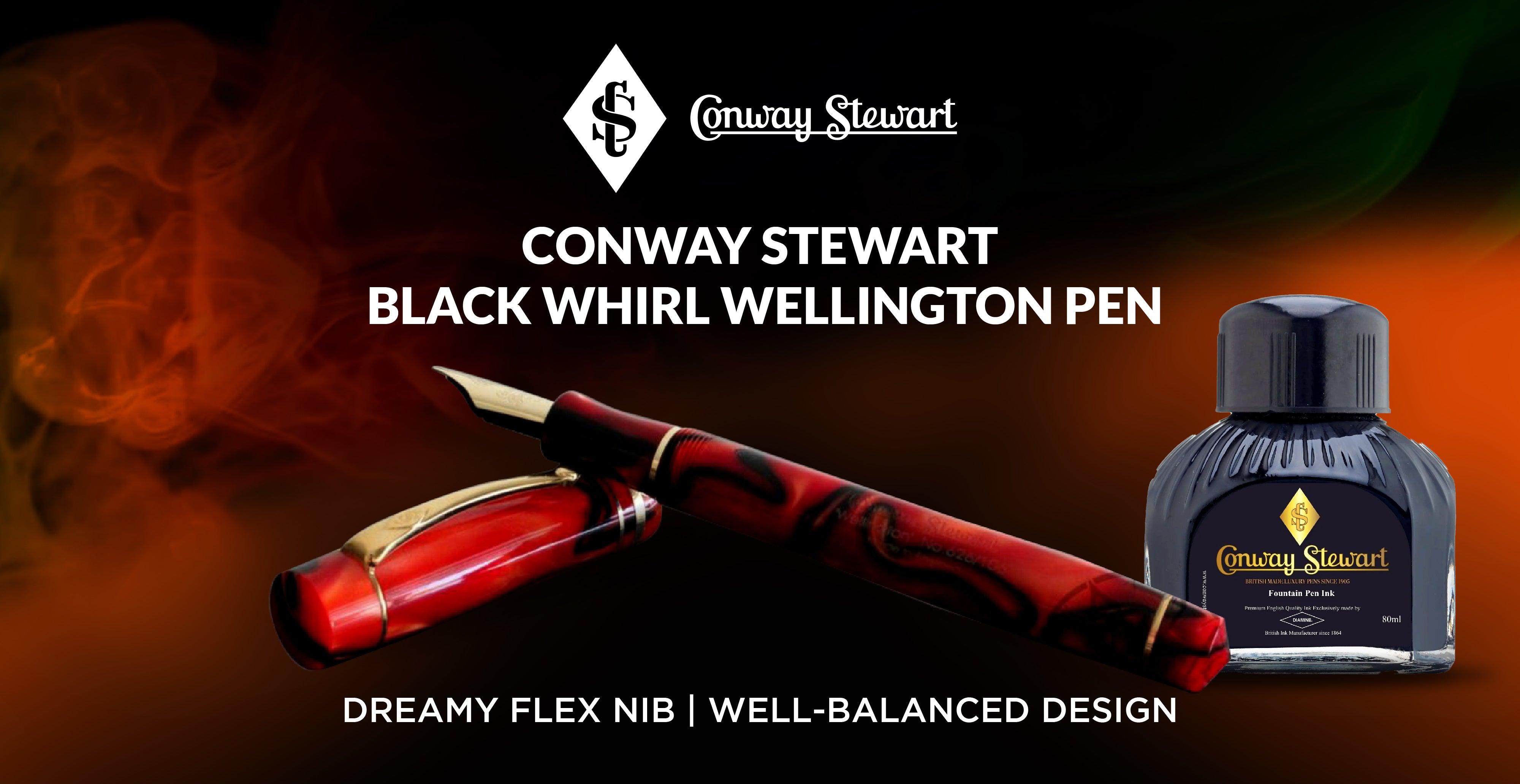 Review of the Conway Stewart Black Whirl Wellington Pen (2009) | Howard ...