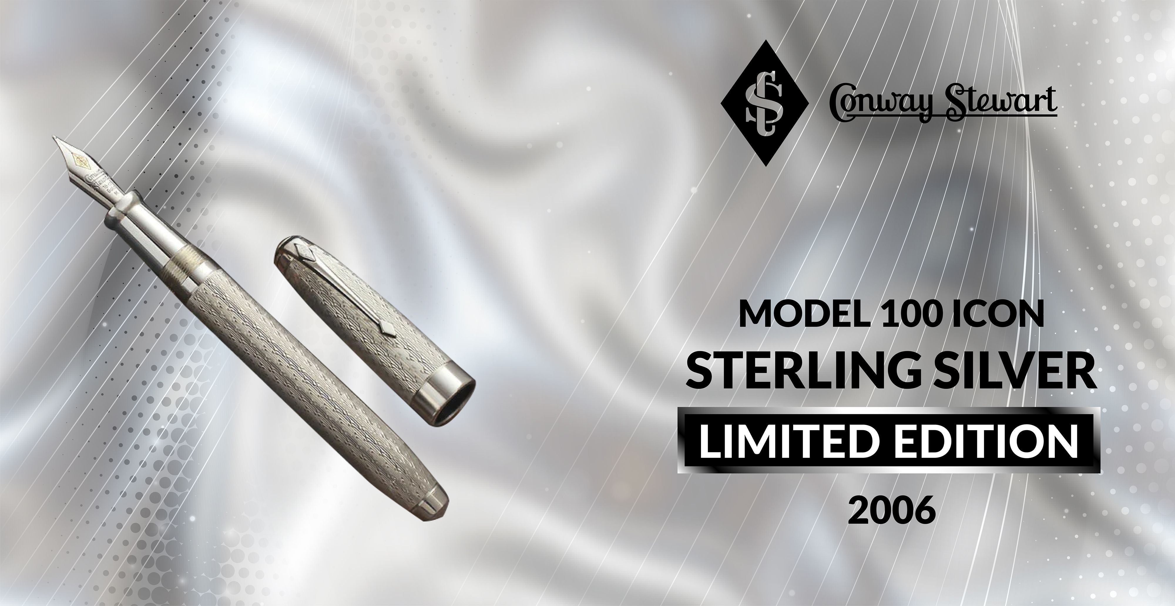 Conway Stewart Model 100 Icon Sterling Silver Limited Edition (2007 ...