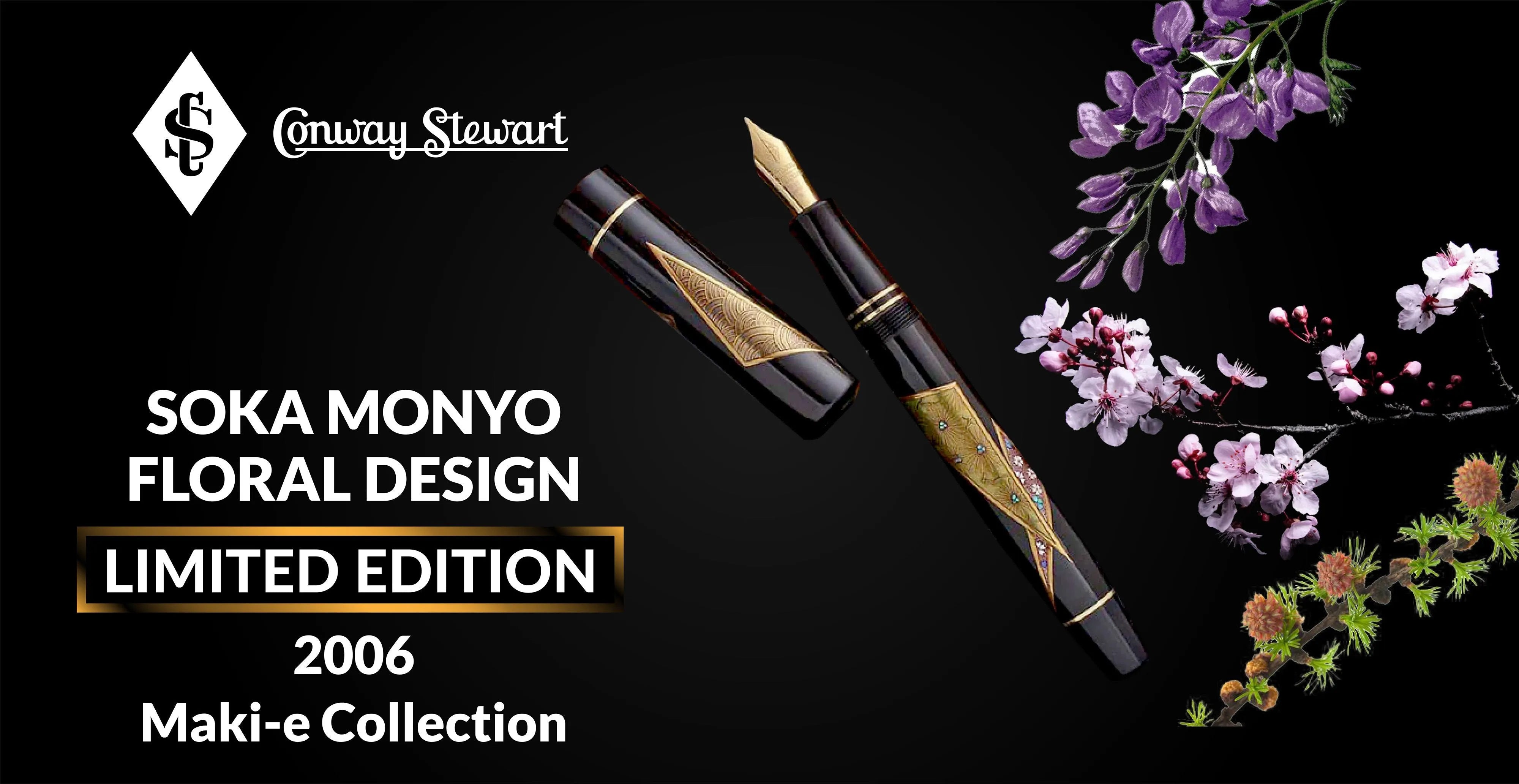 Soka Monyo, Floral Design Maki-e Collection | Conway Stewart (2007 ...