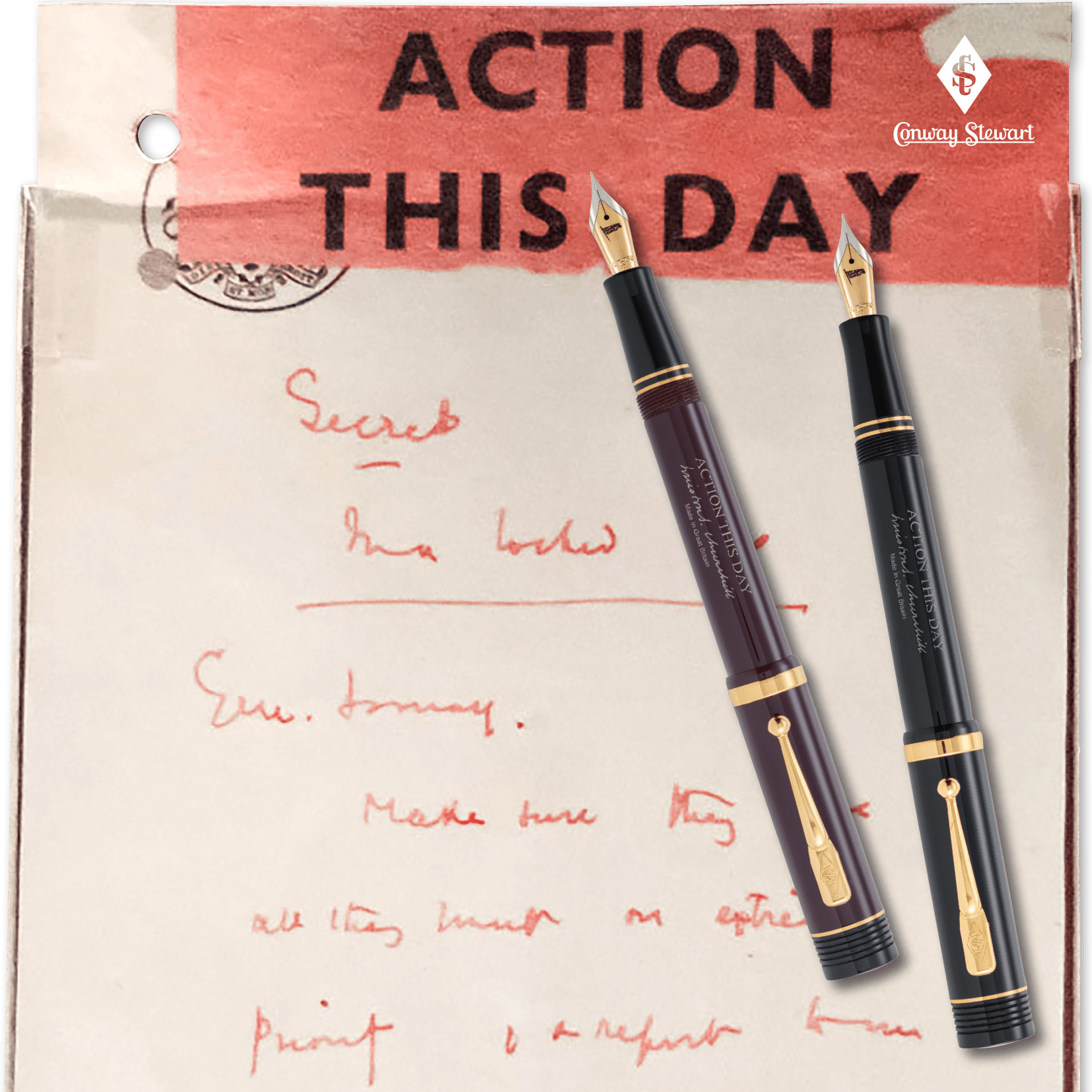 Conway Stewart Churchill Heritage Fountain Pens | Shop Online