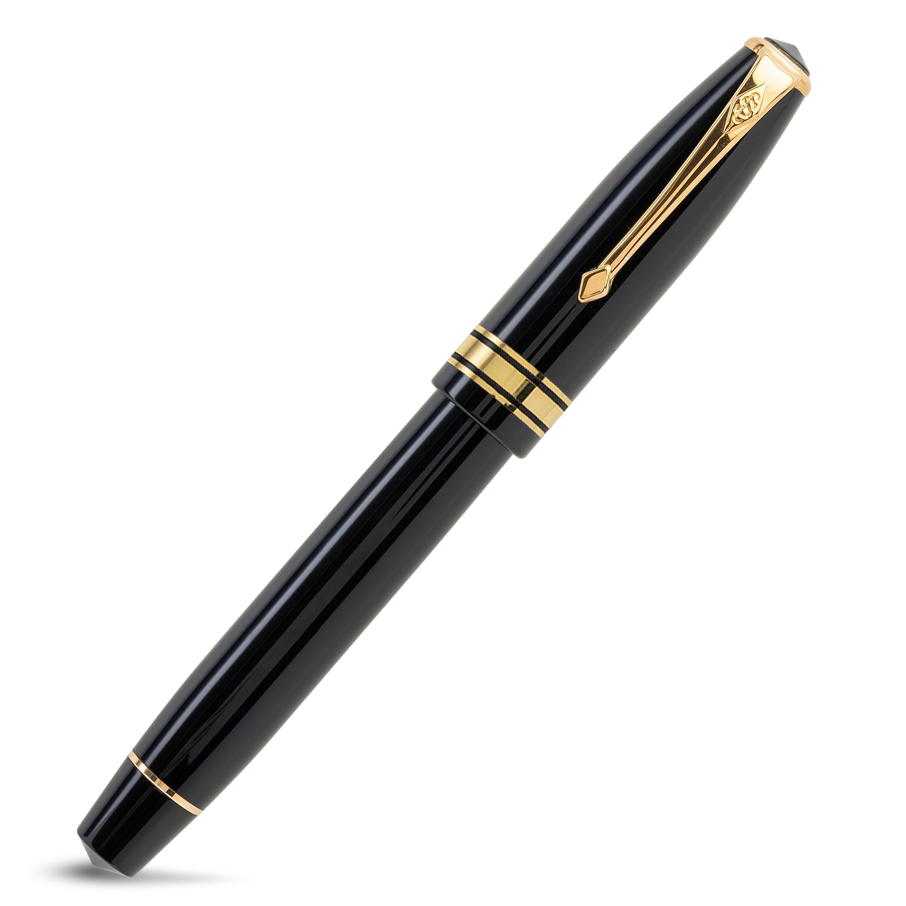 Conway Stewart Series 100 Classic Black Fountain Pen - Elegant Writing ...