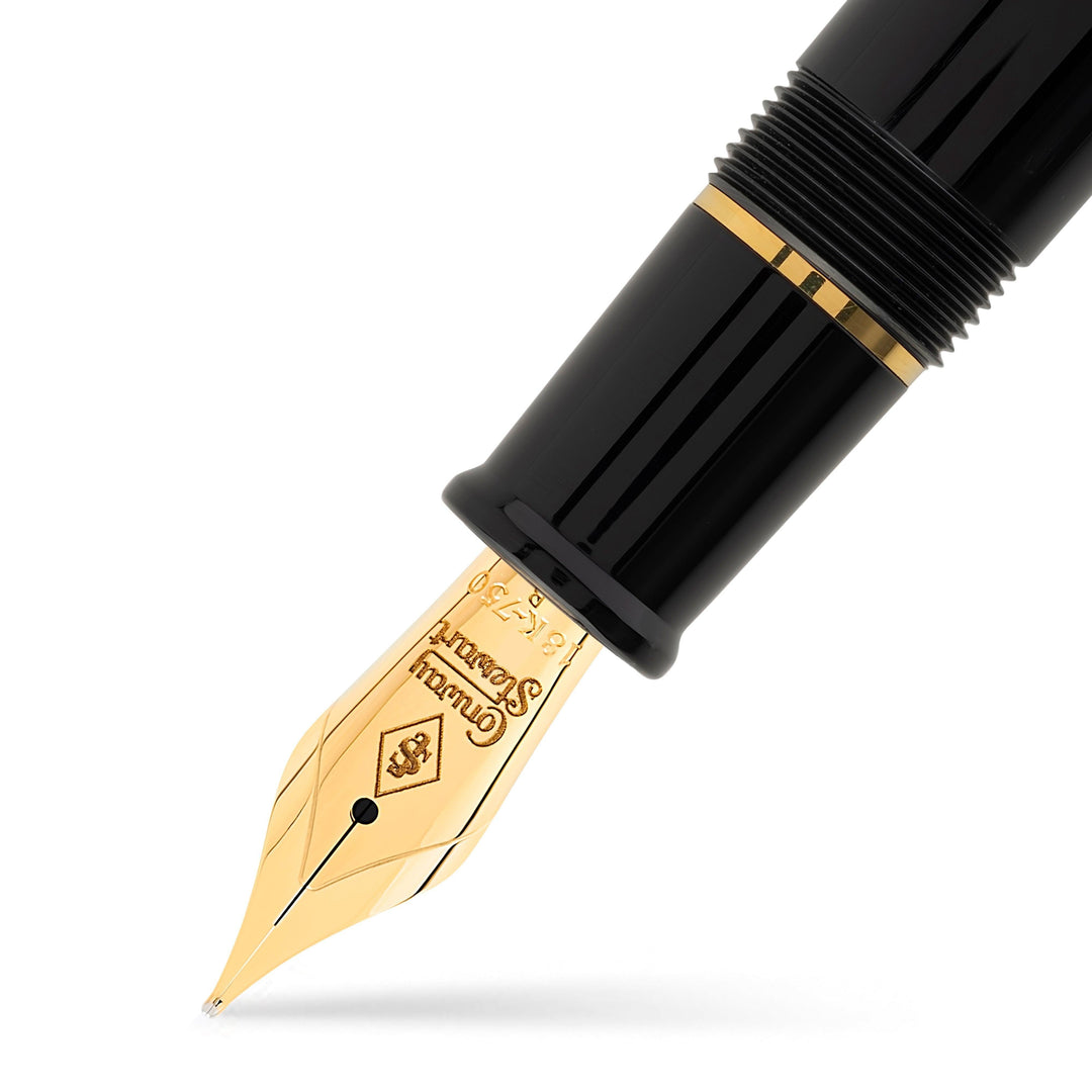 Conway Stewart Series 100 Classic Black Fountain Pen - Elegant Writing ...