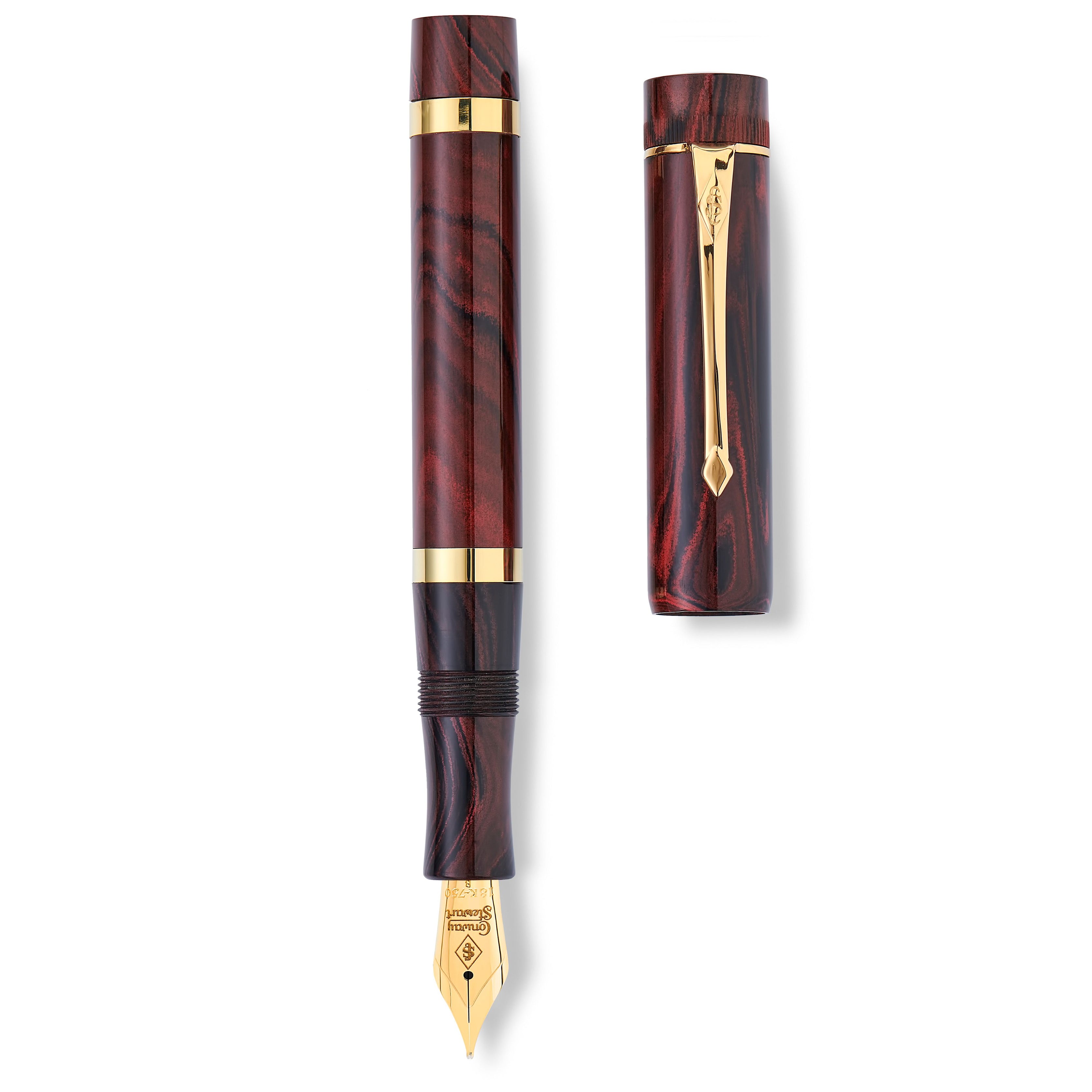 Conway Stewart Marlborough Vintage Rose Ripple | Ebonite Fountain Pen